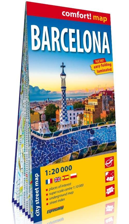 Barcelona laminowany plan miasta mapa plastikowa ExpressMap Comfort! Map - 5.00PLN - Allegro ...