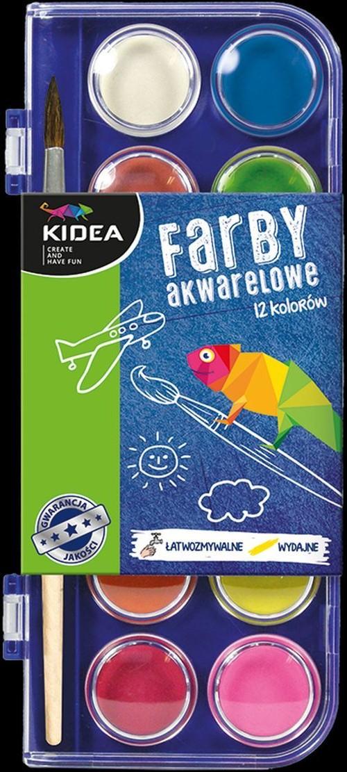 KIDEA FARBY AKWARELOWE WODNE AKWARELE 12 KOLORÓW 13674103701 - Allegro.pl