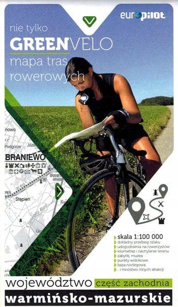 Green Velo mapa rowerowa Województwo warmińsko-mazurskie część ...