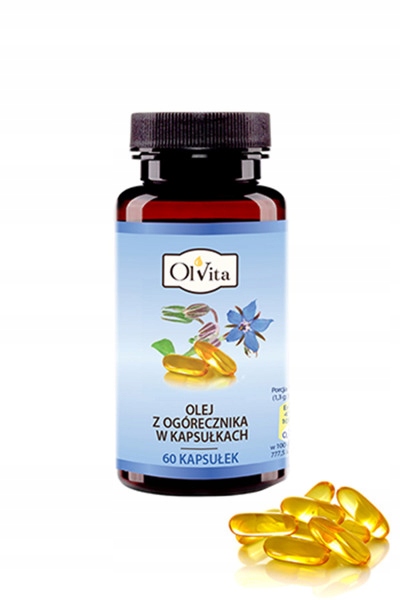 Olej z ogórecznika w kapsułkach 60 kapsułek Olvita 7948333931 - Allegro.pl Olej z ogórecznika w kapsułkach 60 kapsułek Olvita 7948333931 - Allegro.pl