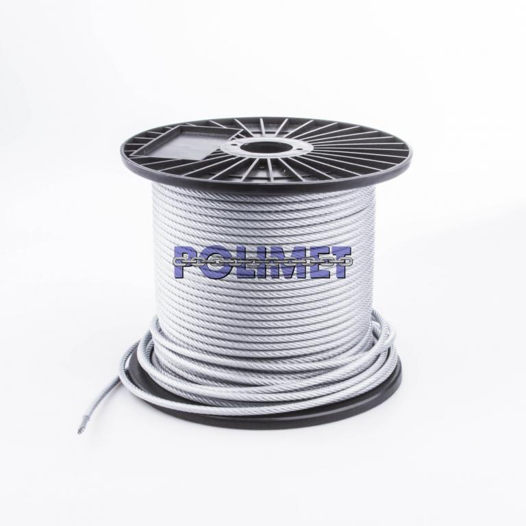 LINA STALOWA PCV - linka PVC - 400 metrów - 1/2 mm • Cena, Opinie • Druty, pręty, liny stalowe ...