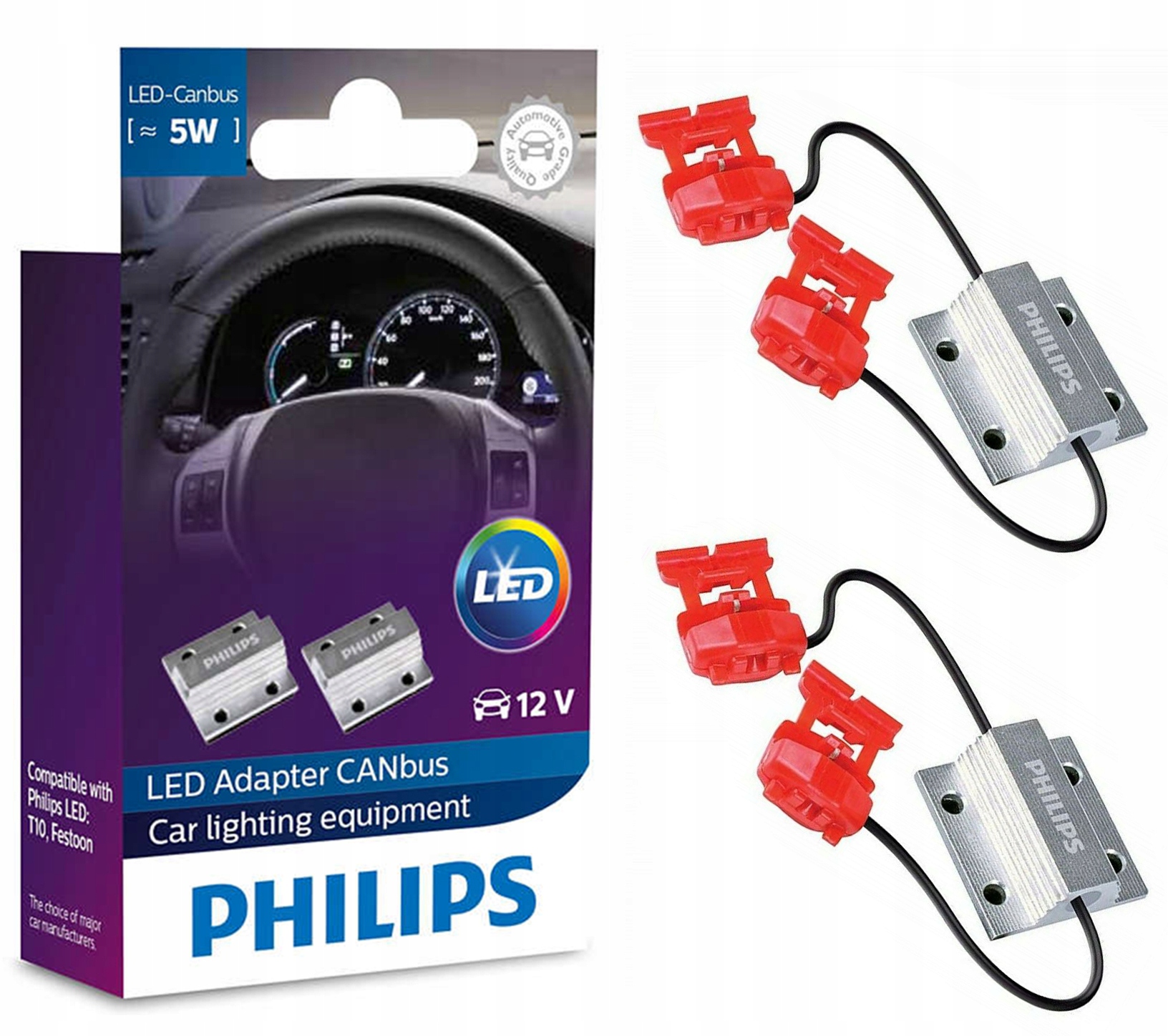 PHILIPS CANBUS LED KONTROLER W5W C5W T10 ADAPTER 8727900383454 za 49 ...