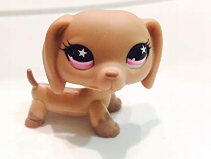 LPS Littlest Pet Shop Pies jamnik różowe oczy 8334209309 - Allegro.pl