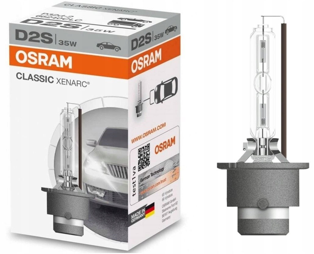 OSRAM D2S XENARC CLASSIC XENON ŻARÓWKA PALNIK ŻARNIK ORYGINALNE D2S ...