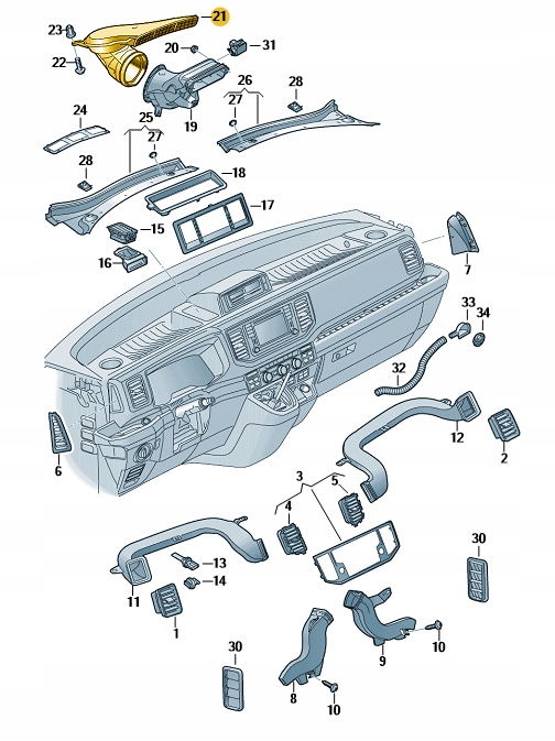 7C1815129B - Воздуховод VW Crafter 7C ASO купить на Avtoex из Польши в ...