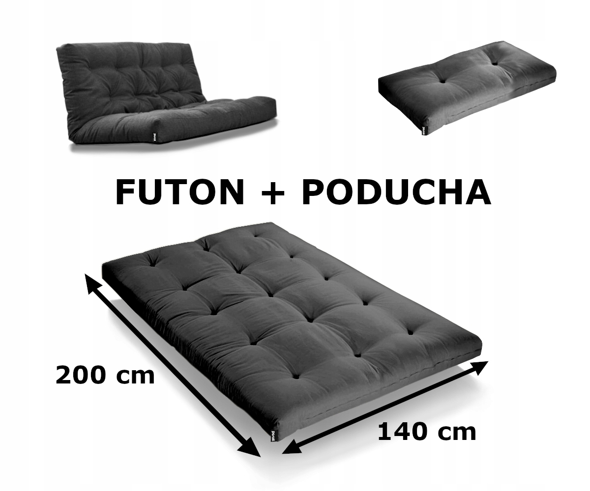 Materac futon Pascall 140 x 200 x 14cm H3 • Cena, Opinie • Materace ...