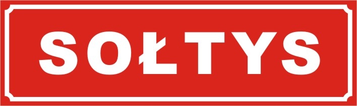 SOŁTYS - Tabliczka • Cena, Opinie • Tablice i szyldy 13598426645 • Allegro