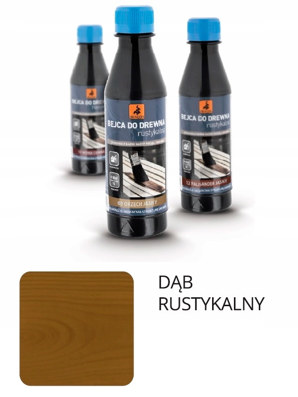 Bejca Do Drewna Rustykalna Dragon 0,2 l DĄB RUSTYK (5903649030153 ...