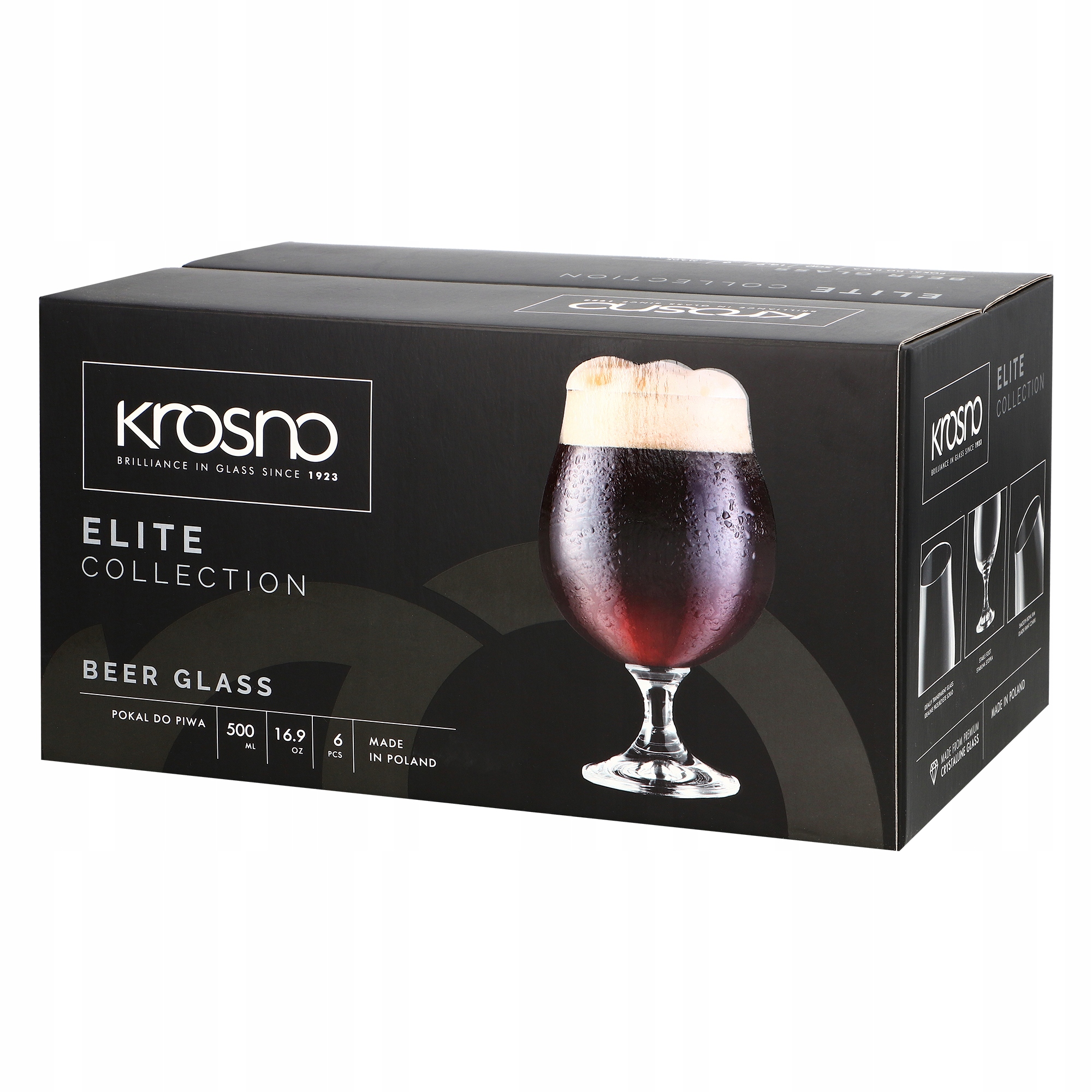 Kufle do piwa Krosno 500 ml 6 szt. (5900345788593) • Cena, Opinie • Szklanki i kufle 8111057558 ...