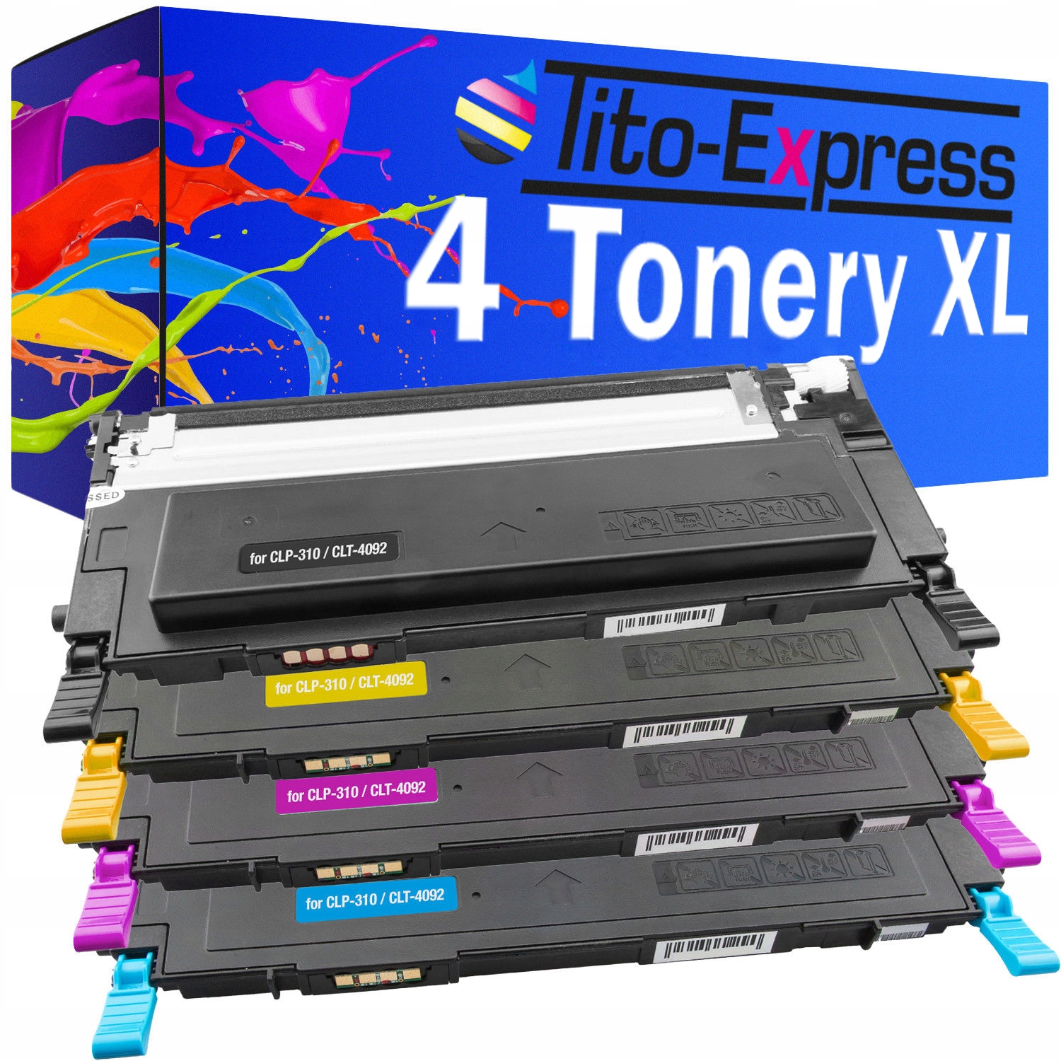 4x Toner do Samsung CLT-4092S CLP-310 CLX-3170 CLP-315 CLX-3175 - Sklep, Opinie, Cena w Allegro