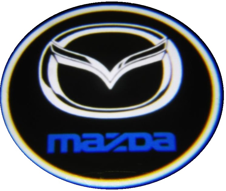 LOGO LED LAMPKI PODŚWIETLENIE DRZWI x2 PROJEKTORY 2003-2013 MAZDA 6 za ...