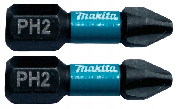 MAKITA Końcówki wkrętakowe udarowe bit PH2 25mm 2sztuk Impact Black B ...