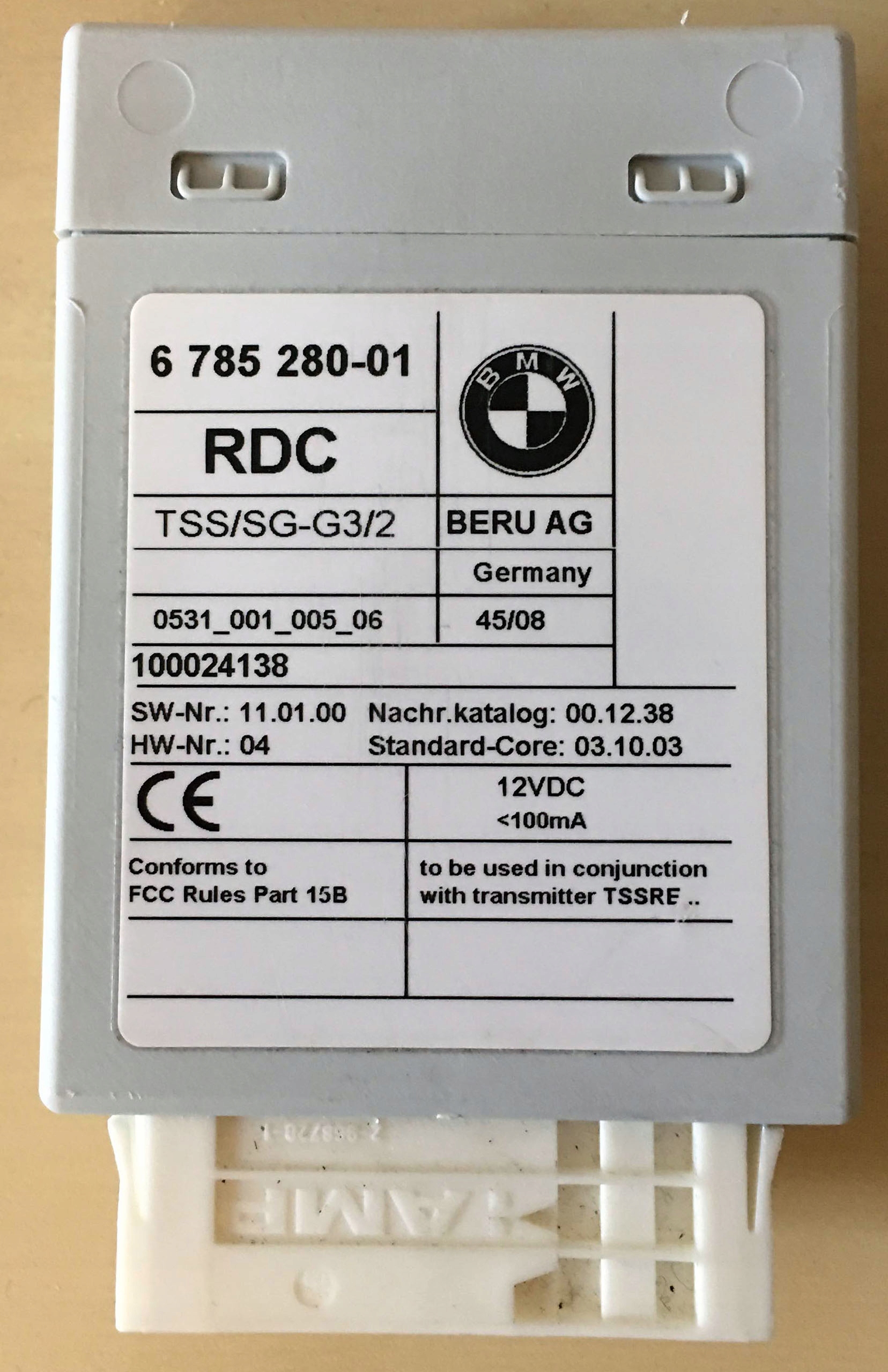 BMW E90 E93 USA sterownik RDC ciśnienia 6785280 za 300.00PLN z Warszawa ...