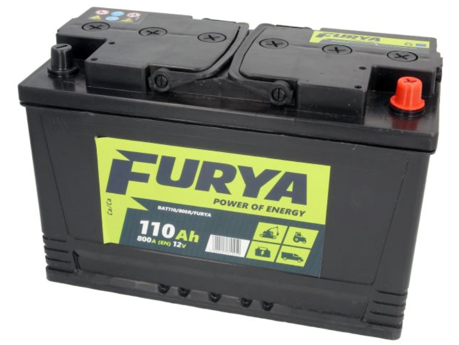 AKUMULATOR FURYA 110AH 850A 12V P+ 350x175x230 5900427611450 za 425 ...