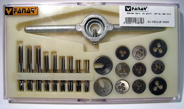 ZESTAW NARZYNKI GWINTOWNIKI M1 - M2,5 FANAR MINI (z1-031115-0000 ... ZESTAW NARZYNKI GWINTOWNIKI M1 - M2,5 FANAR MINI (z1-031115-0000 ...