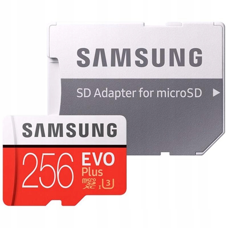 Karta Micro SD microSD 256GB Samsung U3 100MBs 4K - Sklep, Opinie, Cena ...
