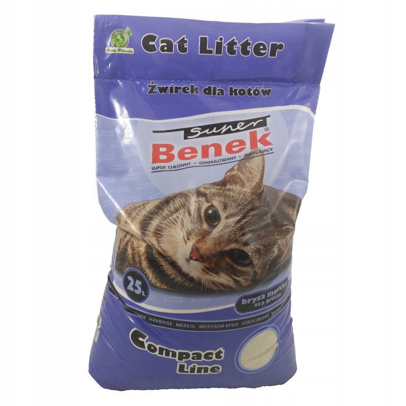 Żwirek dla kota Certech Super Benek Compact Bryza Morska 25 L ...
