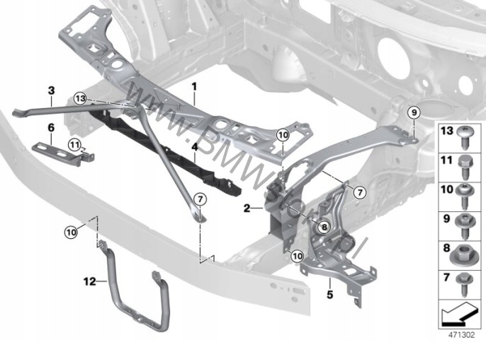51647426633 51647426634 - кронштейн для лампи BMW X1 F48 LCI LIFT ...