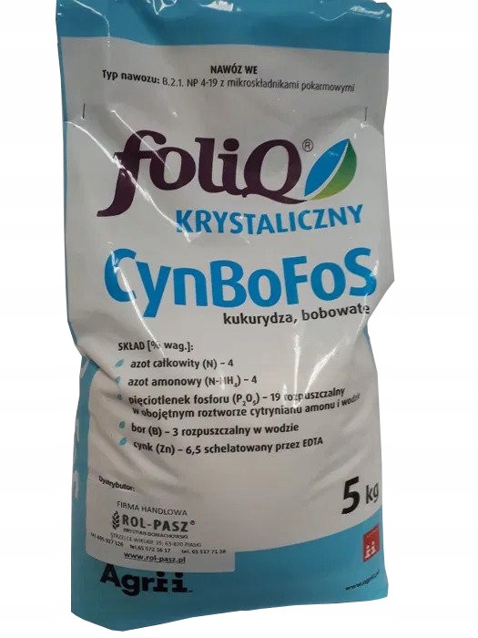 NAWÓZ DOLISTNY KUKURYDZA CYNK BOR FOSFOR CynBoFos • Cena, Opinie - Allegro