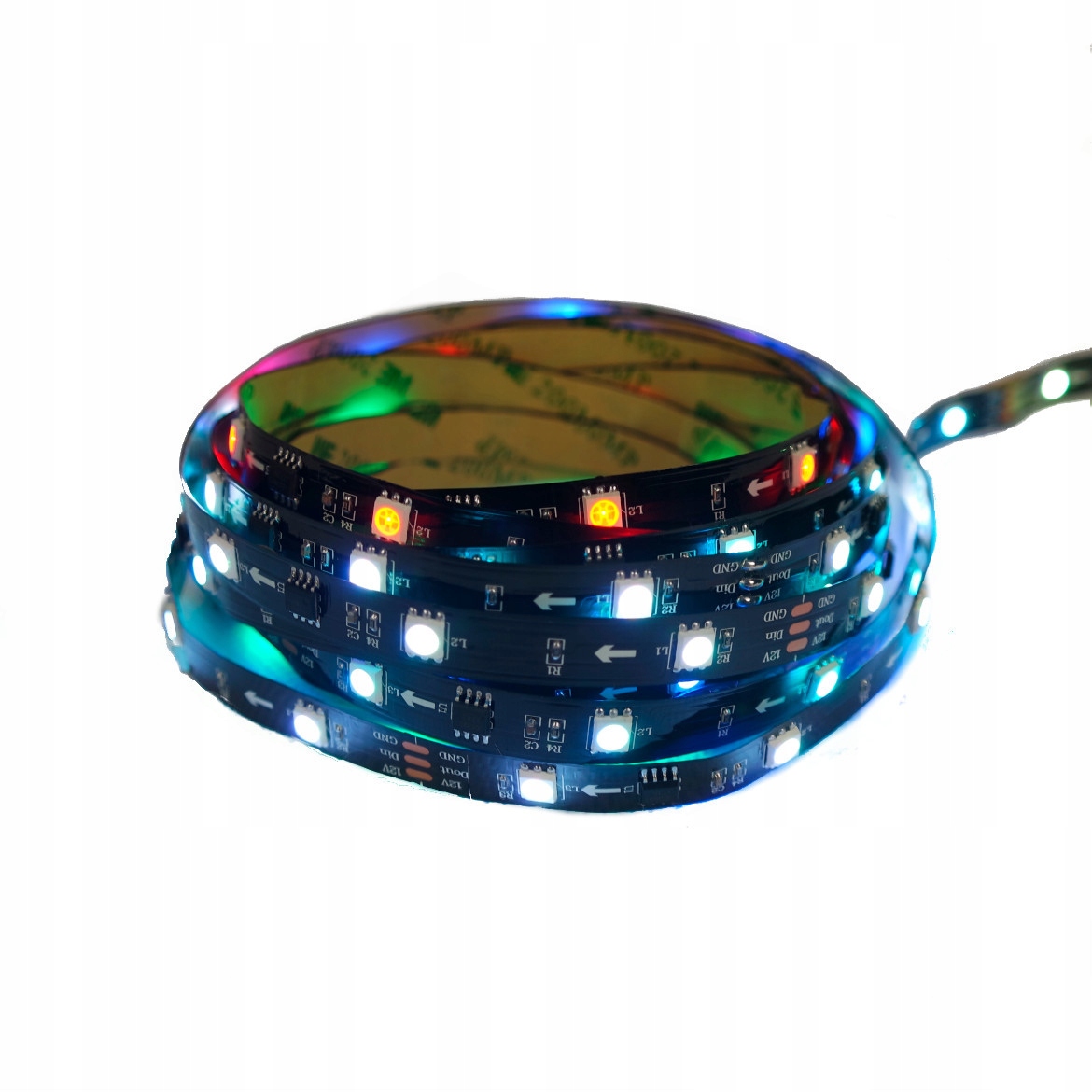 Taśma LED cyfrowa RGB WS2811 5050 adresowalna 5m • Cena, Opinie ...