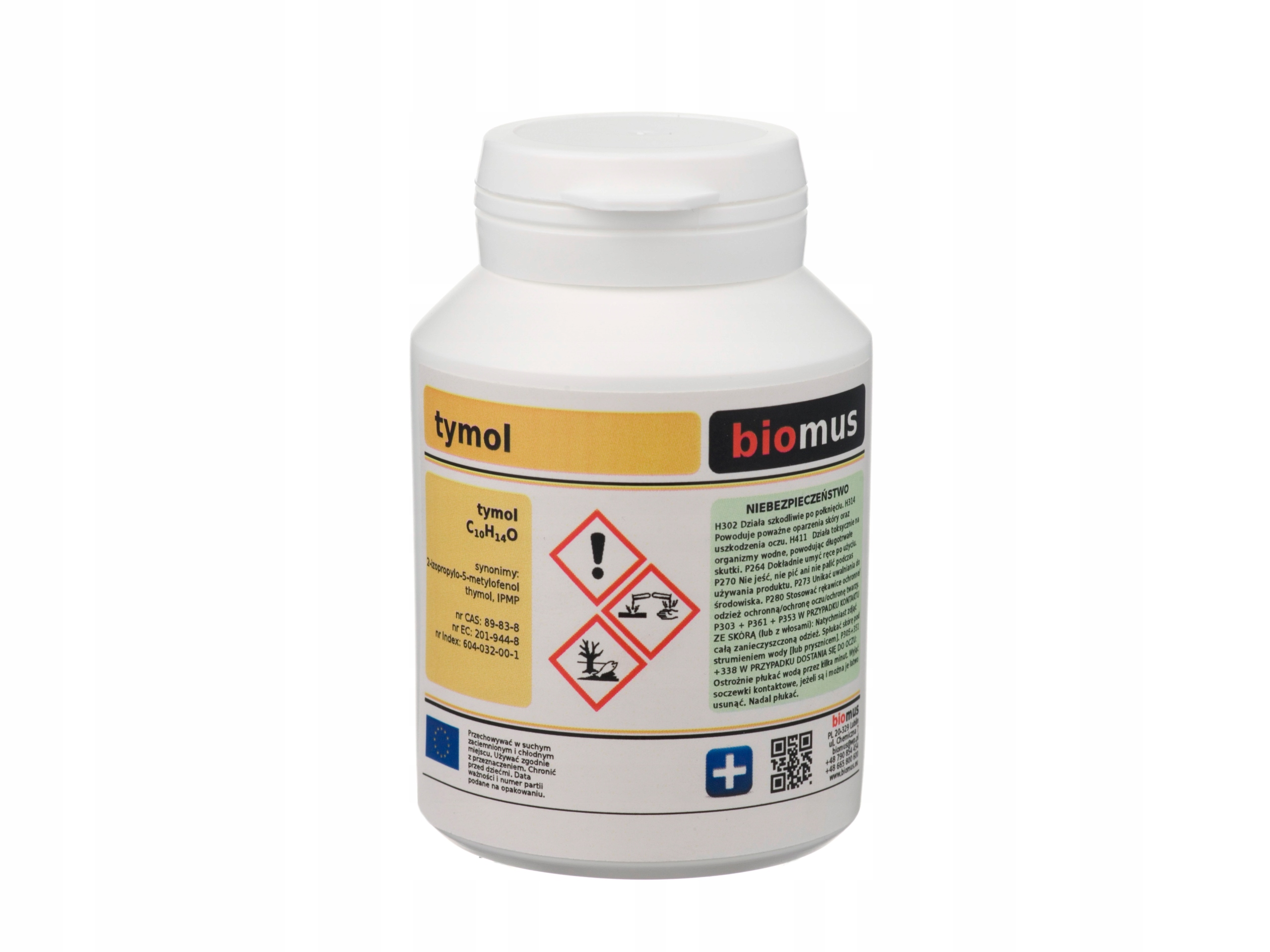 Tymol Biomus czystość 100 % (5902409418392) • Cena, Opinie • Odczynniki ...