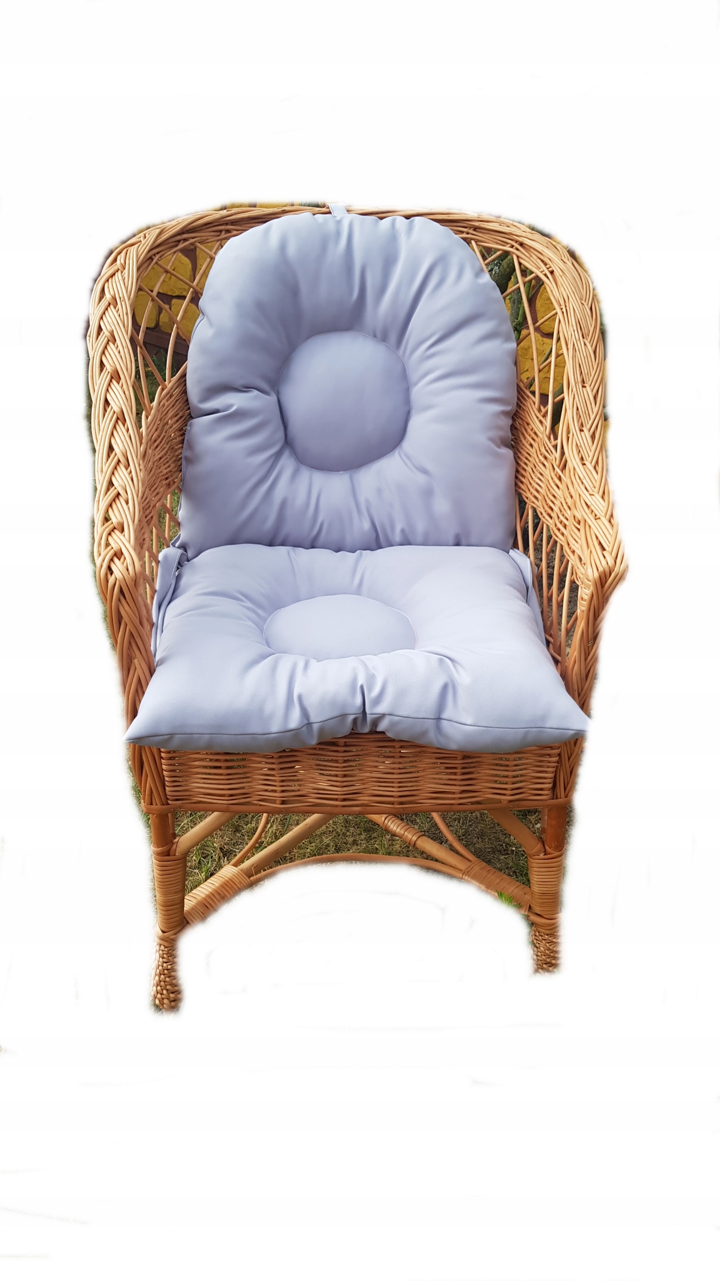 Fotel wiklinowy z poduszką krzesło z wikliny • Cena, Opinie • Fotele ...