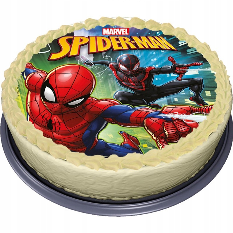 SPIDER-MAN SPIDERMAN OPŁATEK NA TORT PREMIUM WZORY (5905658602277 ...