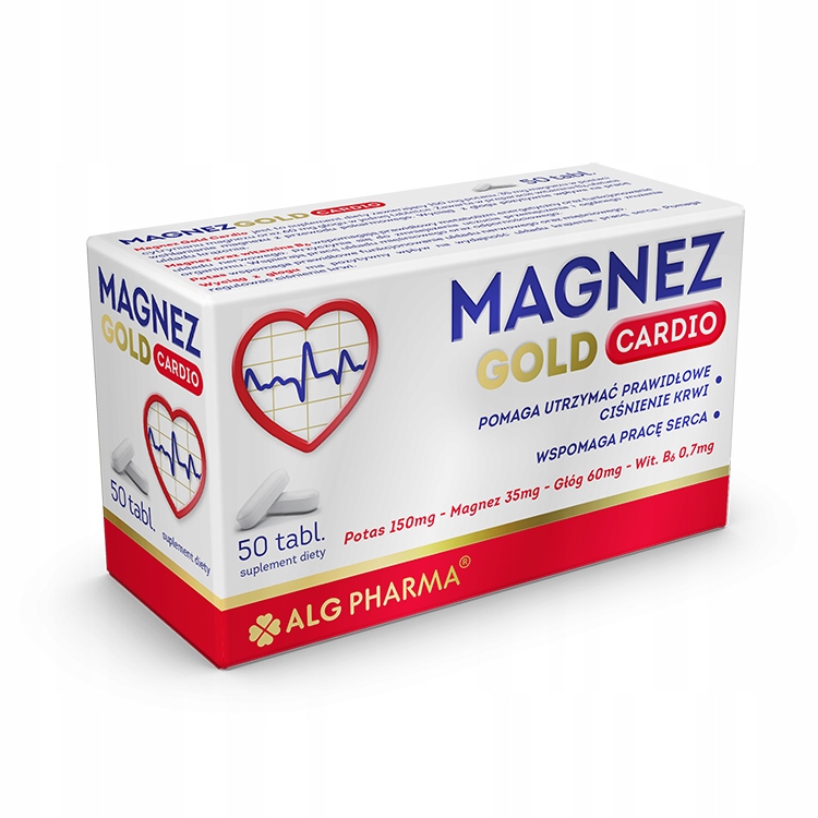 Suplement diety ALG Pharma Magnez Gold Cardio magnez tabletki 120 ml 50 ...