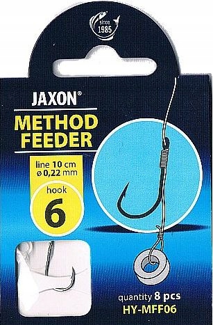 Haczyki gruntowe, z przyponem, z zadziorem Jaxon METHOD FEEDER 8 szt. - 5900113403734 ...