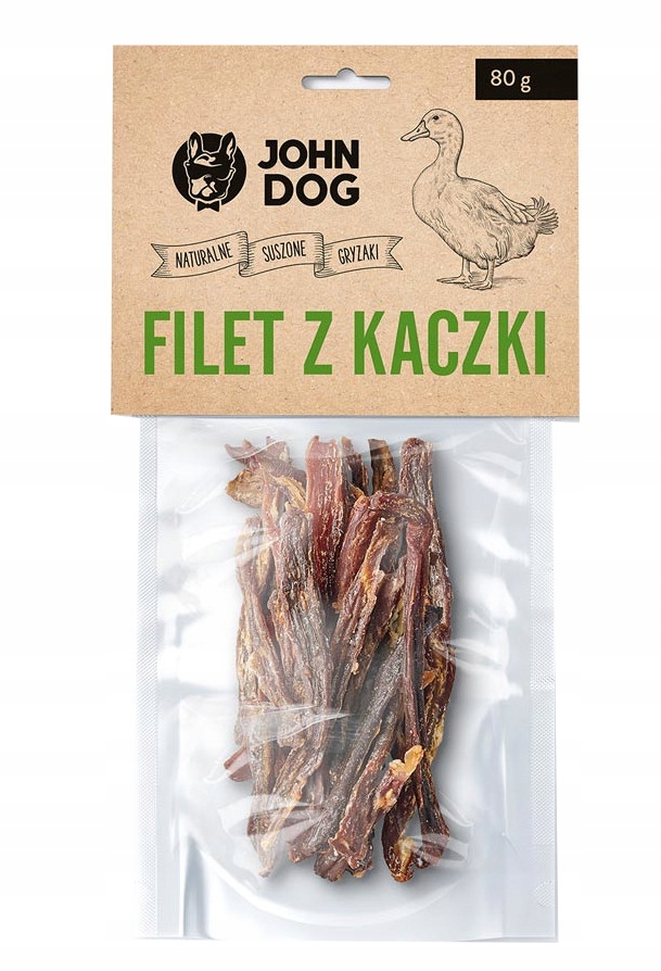 JOHN DOG Filet z kaczki 80g (5903246846010) • Cena, Opinie • Smakołyki ...