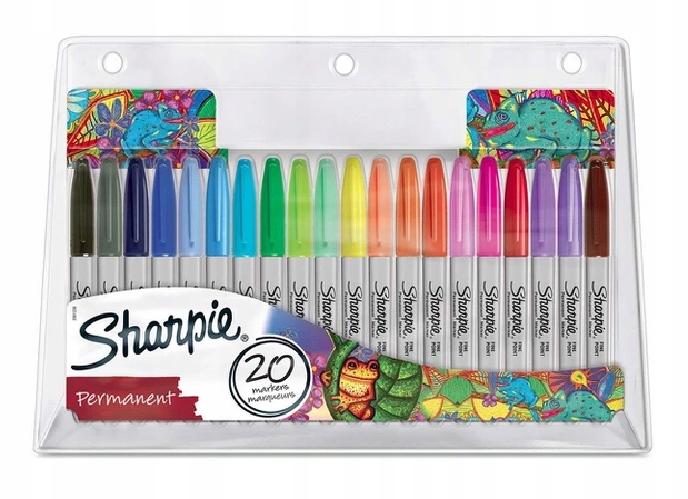 Markery permanentne Sharpie 20 sztuk (3026980611286) • Cena, Opinie ...