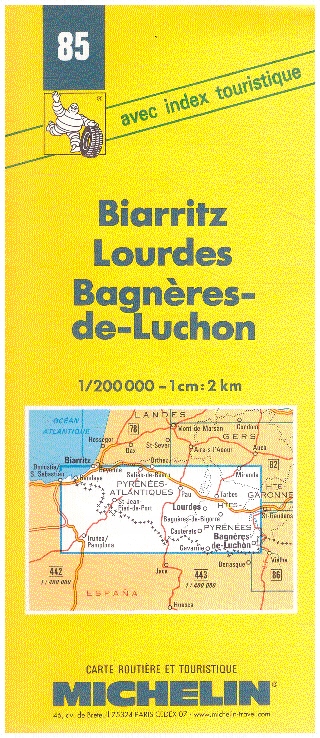 Michelin 85 Barritz Lourdes Bagneres-de-Luchon Praca zbiorowa - 6.99PLN ...