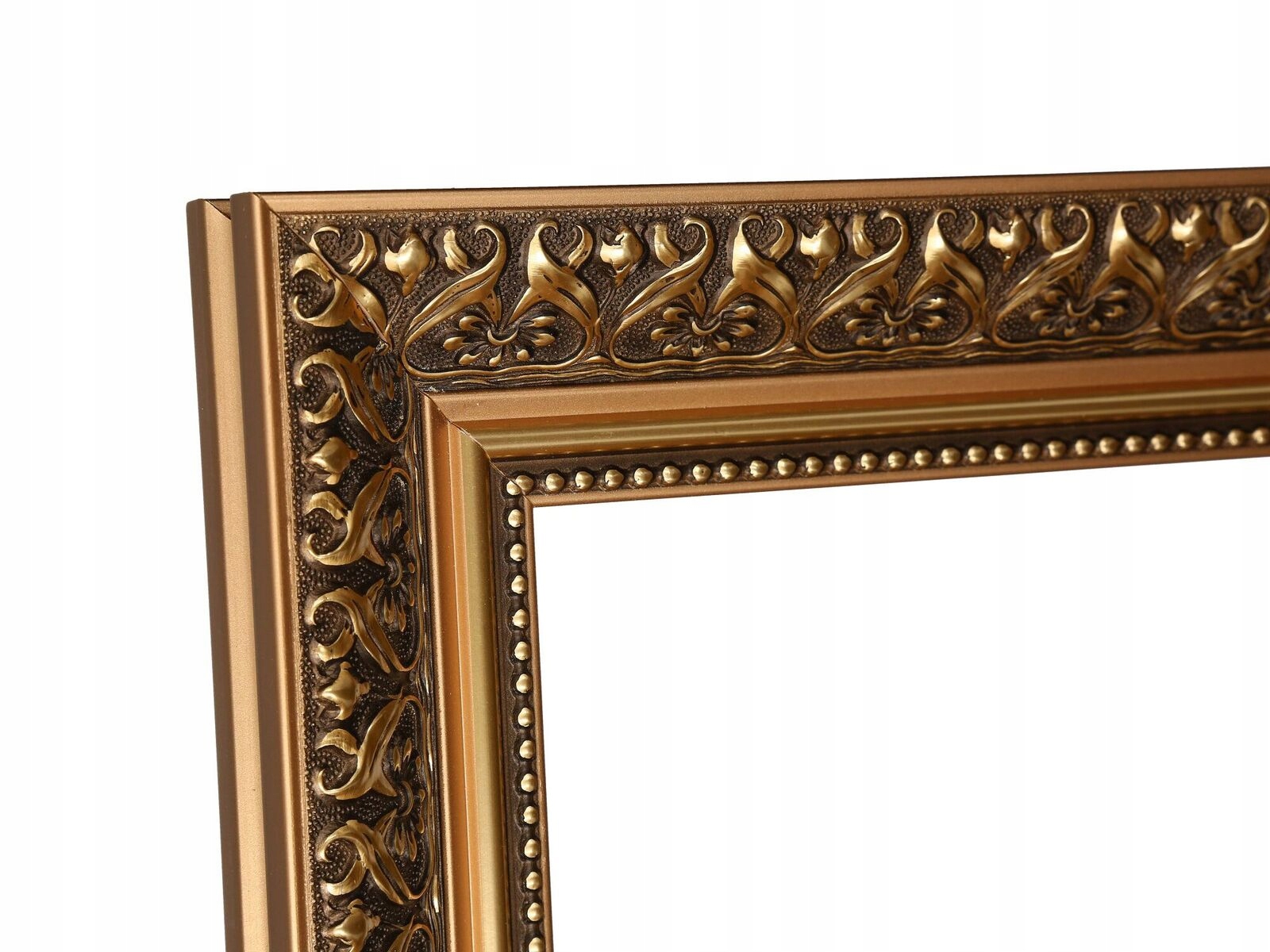 Foto rama do obrazu 100x70cm Biała Złota Srebrna 8370662164 - Allegro.pl