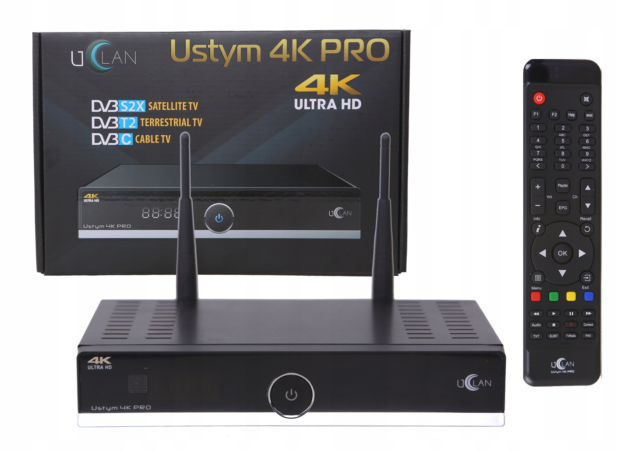USTYM 4K PRO Combo Enigma2 Oscam Cccam IPTV Kodi Netflix NOWOŚĆ