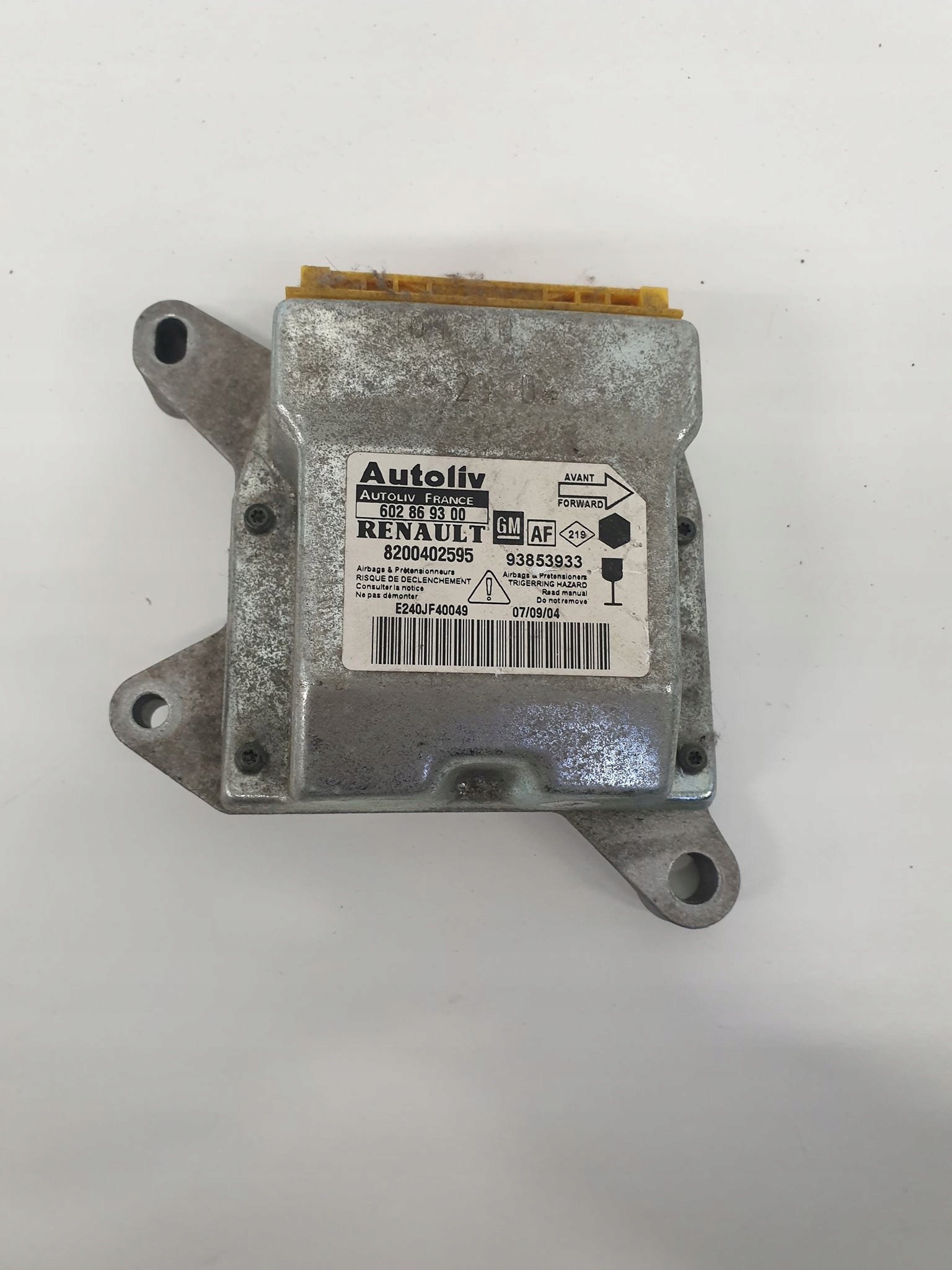 MODUŁ SENSOR AIRBAG 8200402595 TRAFIC VIVARO PRIMASTAR 8200402595 za 49 ...