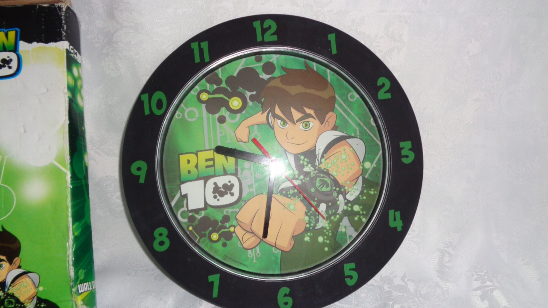 Wiszący, ścienny bajkowy Zegar BEN 10 na baterie (5204549029699) • Cena ...