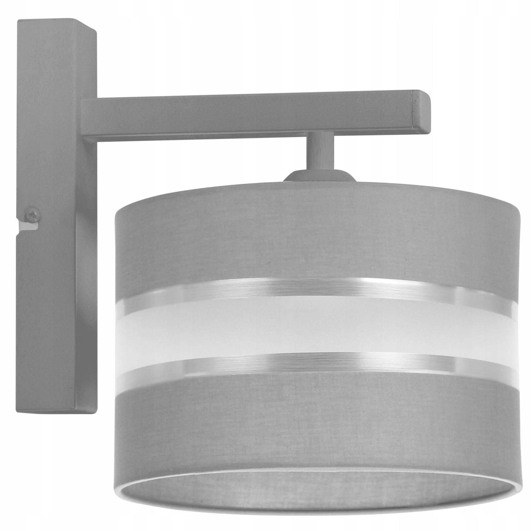 Kinkiet Light Home biały, odcienie szarości i srebra E27 60 W ...