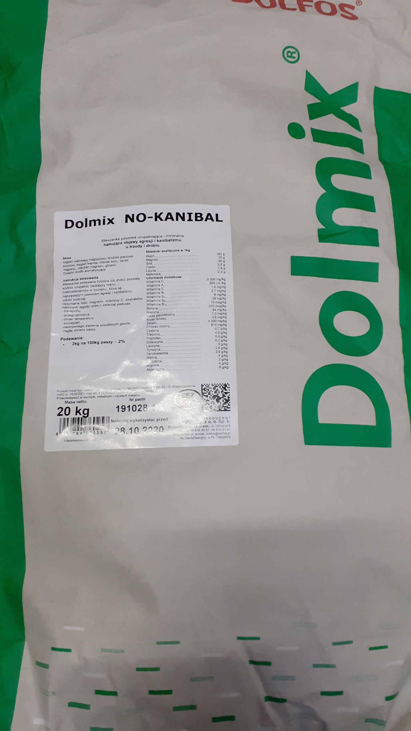 Dolmix no-kanibal trzoda i drob kamibalizm 20 kg | Cena: 99.00PLN ...