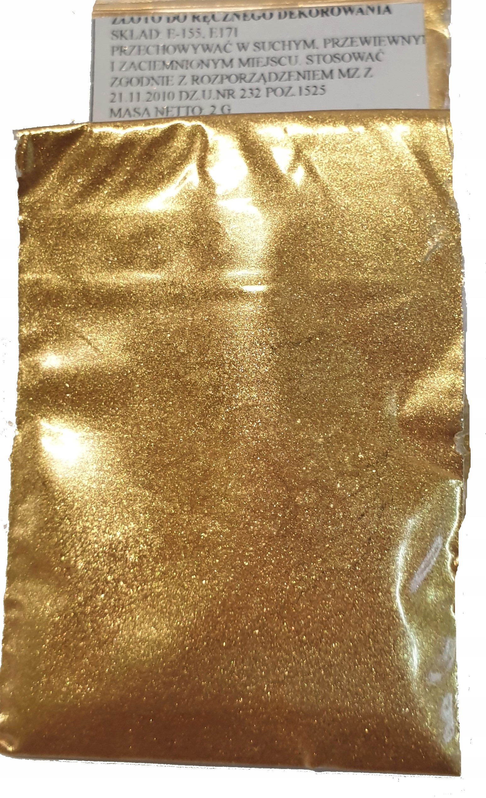 BROKAT SPOŻYWCZY ZŁOTY W PROSZKU JADALNY BARWNIK (781633637015) • Cena ...