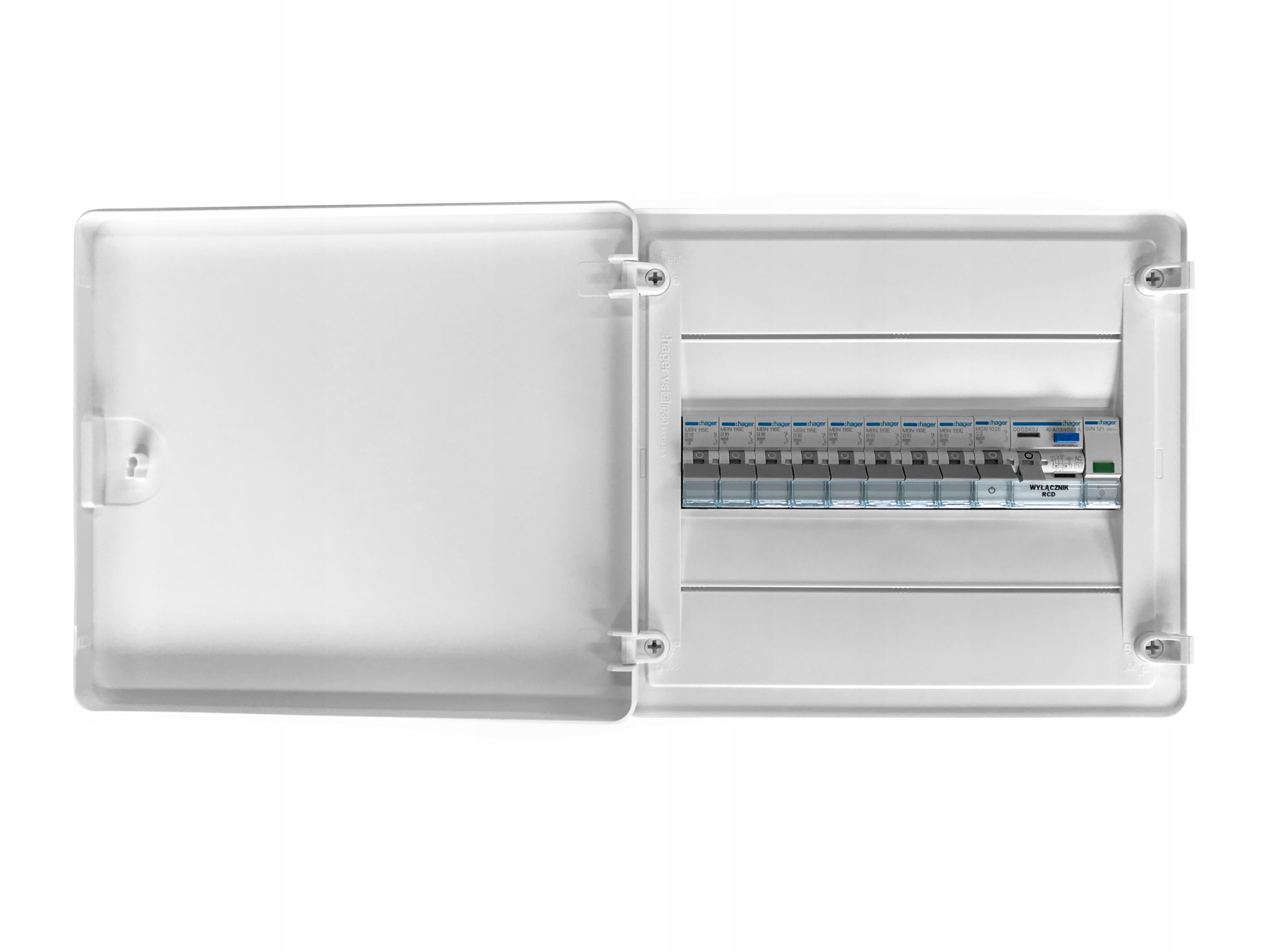 ROZDZIELNIA NATYNKOWA GOTOWA HAGER GOLF 12 MODUŁÓW (VS112PD) • Cena ...