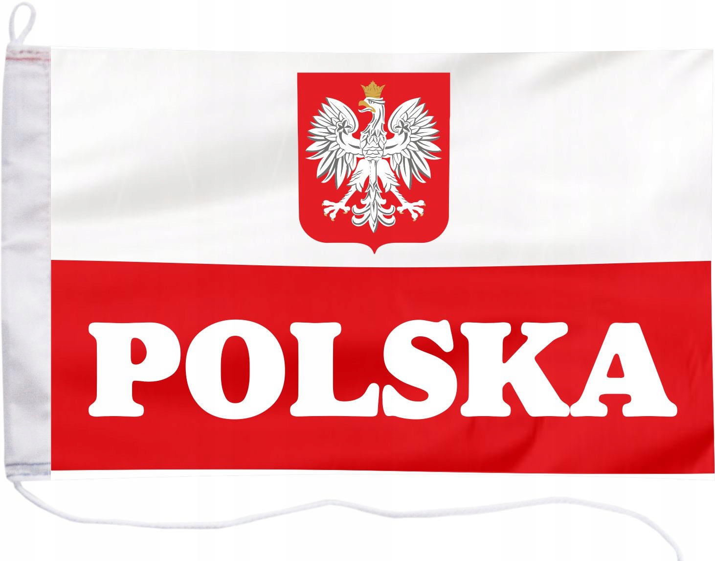 Flaga Polski Bandera Jachtowa Napis Polska 45x30cm (5904157603983 ...