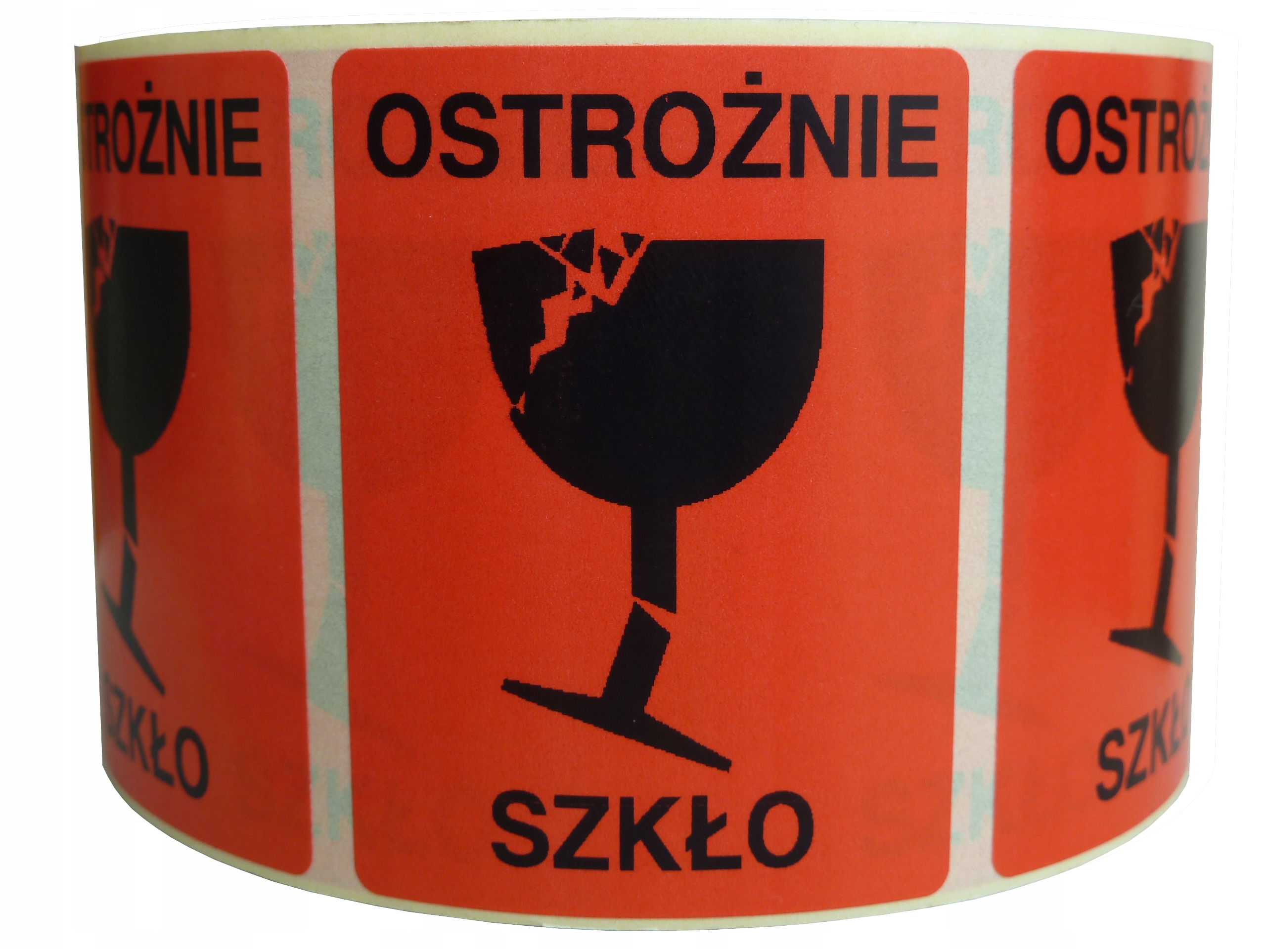 Samolepky POZOR SKLO je silné! - Allegro