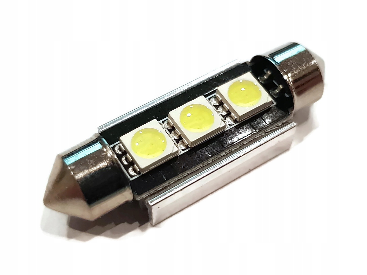 ŻARÓWKA 3 LED 5050 SMD RURKA 39mm C5W C10W CANBUS FT-5050-3SMD-CAN-39mm ... ŻARÓWKA 3 LED 5050 SMD RURKA 39mm C5W C10W CANBUS FT-5050-3SMD-CAN-39mm ...