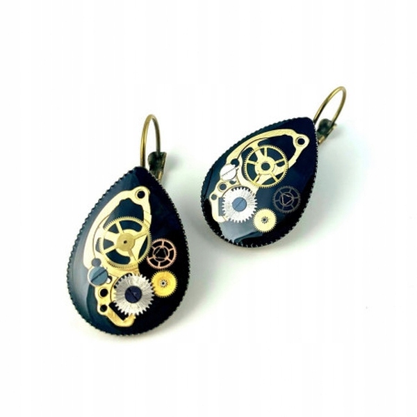 Kolczyki Drobiny Czasu ze stali • Cena, Opinie • Kolczyki 7993725734 ...