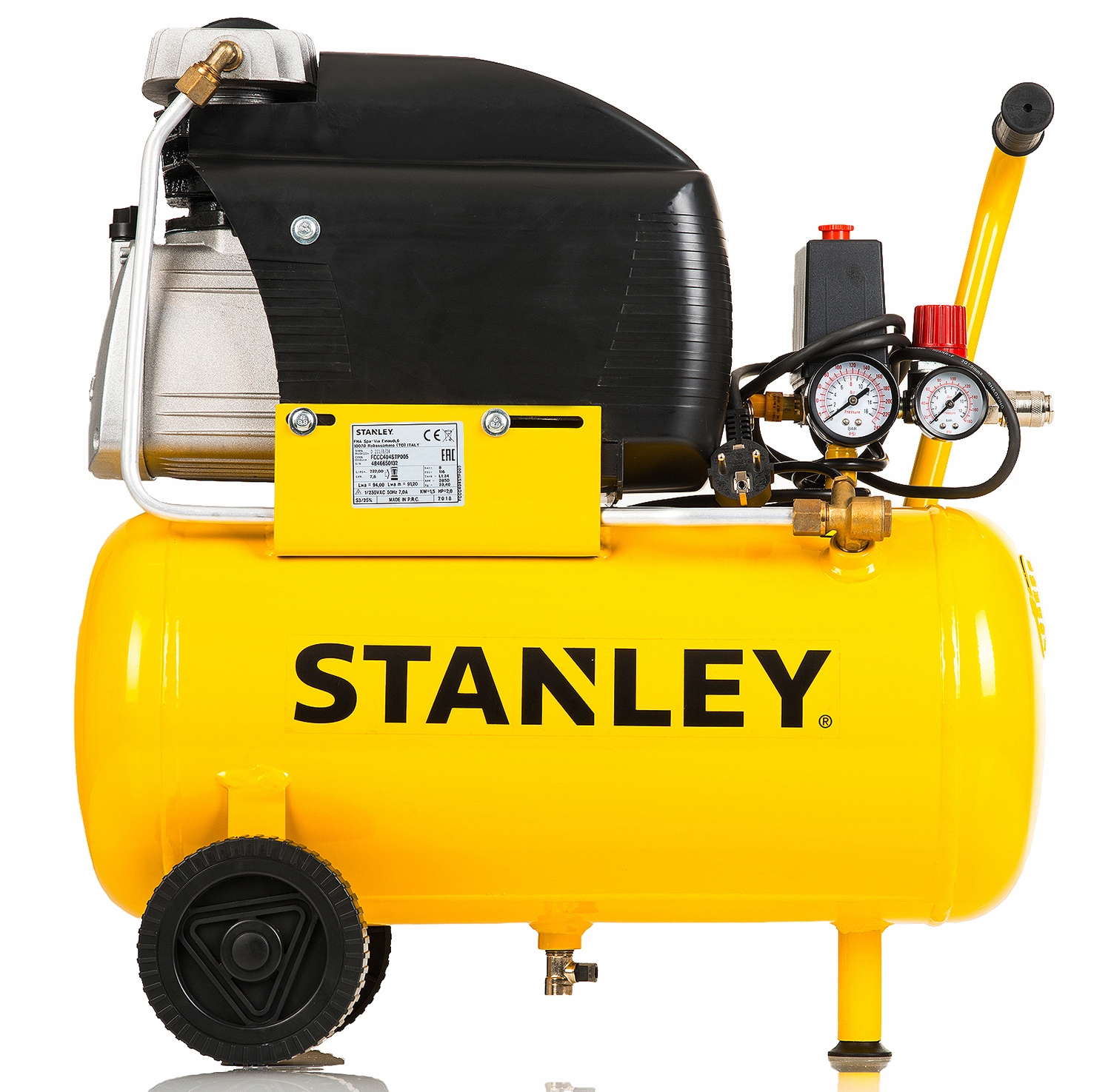 KOMPRESOR OLEJOWY SPRĘŻARKA STANLEY 24L 8bar 1500W FCCC404STN005 za 831 ...