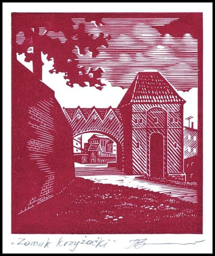 Leonenko 1991 Linoryt X3 Toruń Zamek Krzyżacki 15 • Cena, Opinie - Allegro