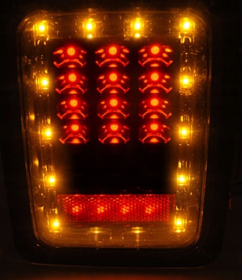 Задні лампи комплект повний Світлодіодний Jeep Wrangler JK 2006-2018 ...