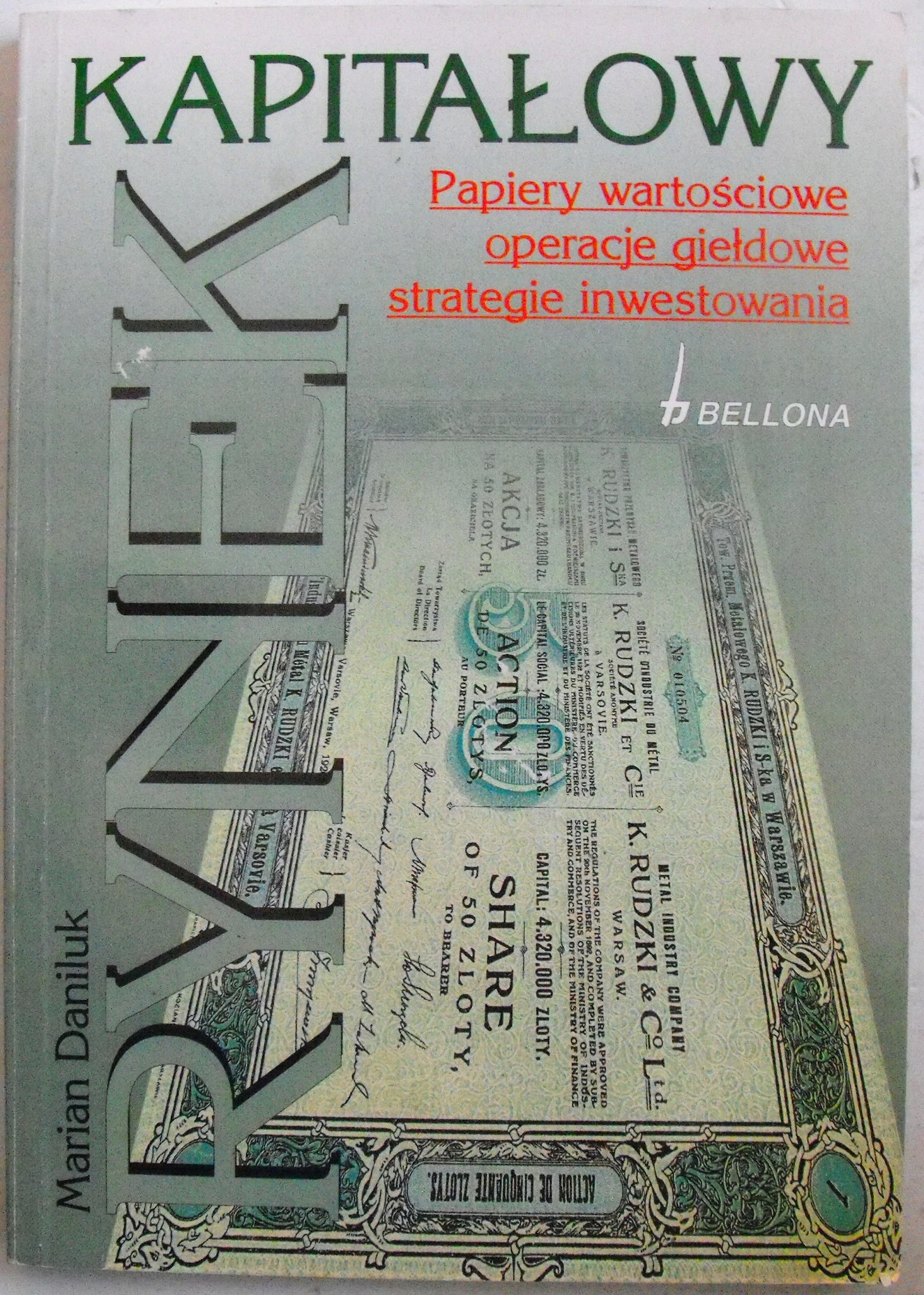 RYNEK KAPITAŁOWY Marian Daniluk • Cena, Opinie - Allegro