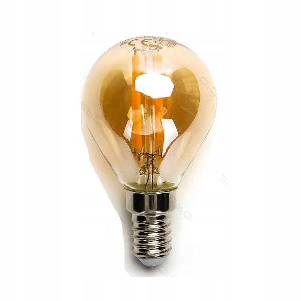 Żarówka LED G45 AMBER 4W Filament E14 2200K Aigost (8433325196295) • Cena, Opinie • Źródła ...
