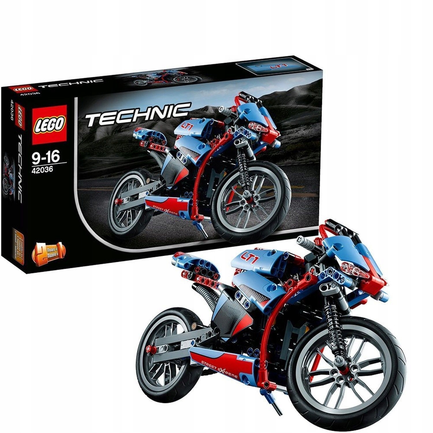 LEGO Technic 42036 Miejski motocykl 2 w 1 (5702015349994) • Cena ...
